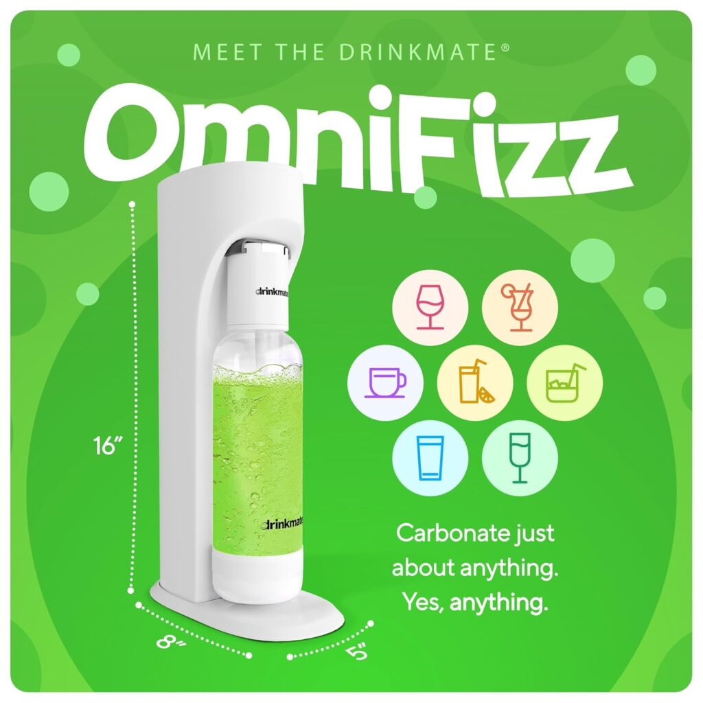 DrinkMate OmniFizz Soda Maker Review Sparkling Drinks Made Easy and ...